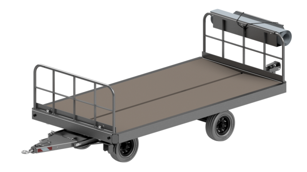 MS 1400 - Bagages Vrac - Fabrication Remorques Aéroportuaires - Miloco